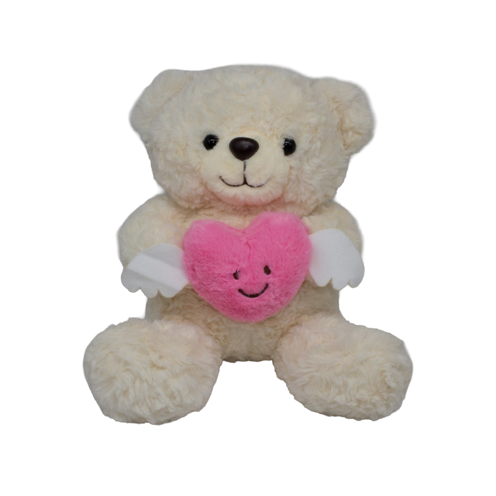 Oso De Peluche Corazón Con Alas - La Merced Importadora